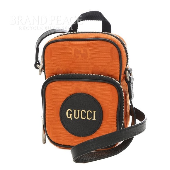 Gucci | Bags | Gucci Nylon Orange Gg Bag Grid Off Shoulder | Poshmark